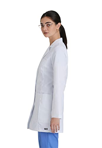 BARCO Grey's Anatomy Women's 2 Piece Long Sleeve 34" Lab Coat White 5XL