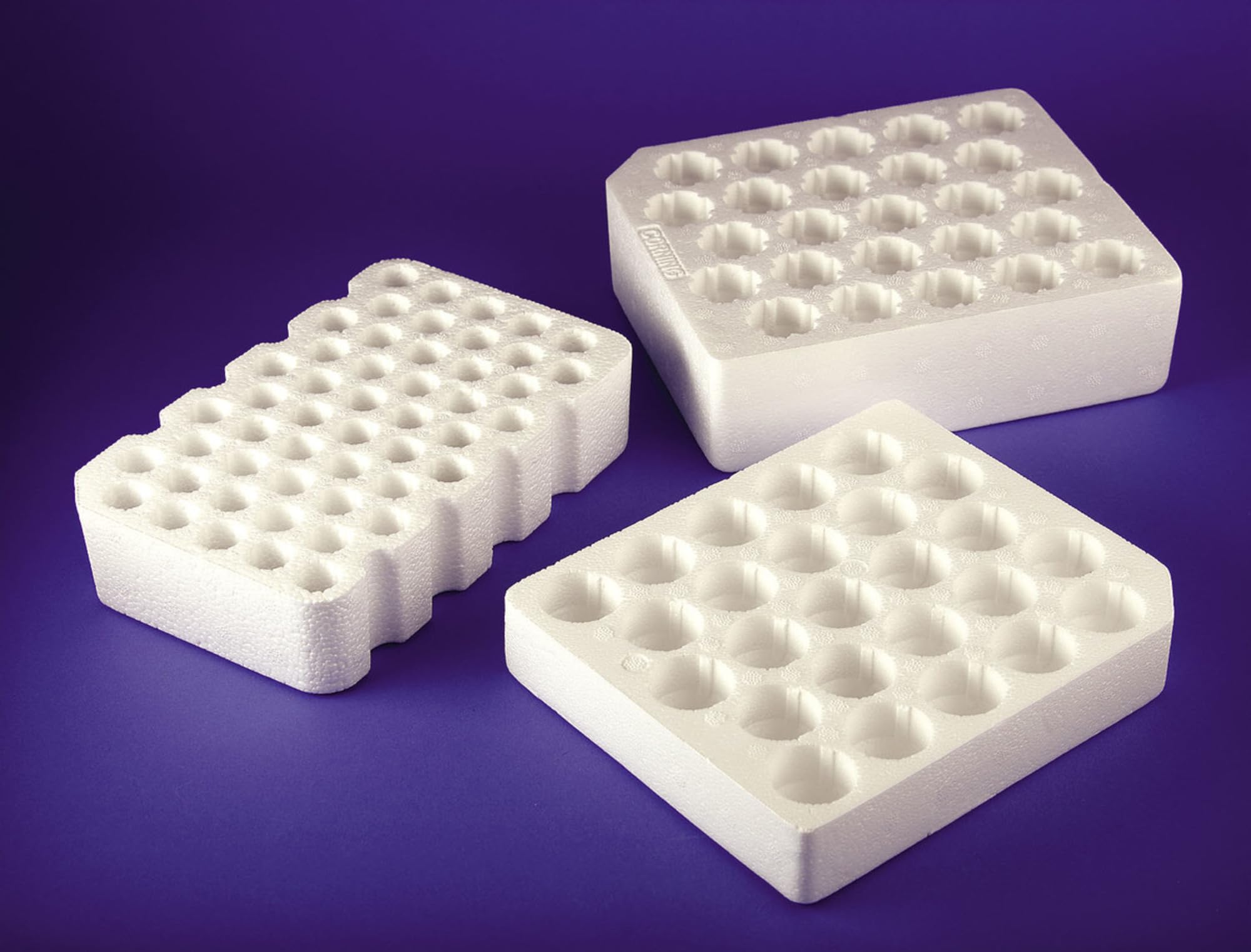 Corning 4365 Polystyrene Tube Rack for 50ml Conical Bottom Centrifuge Tubes, White (Case of 20)