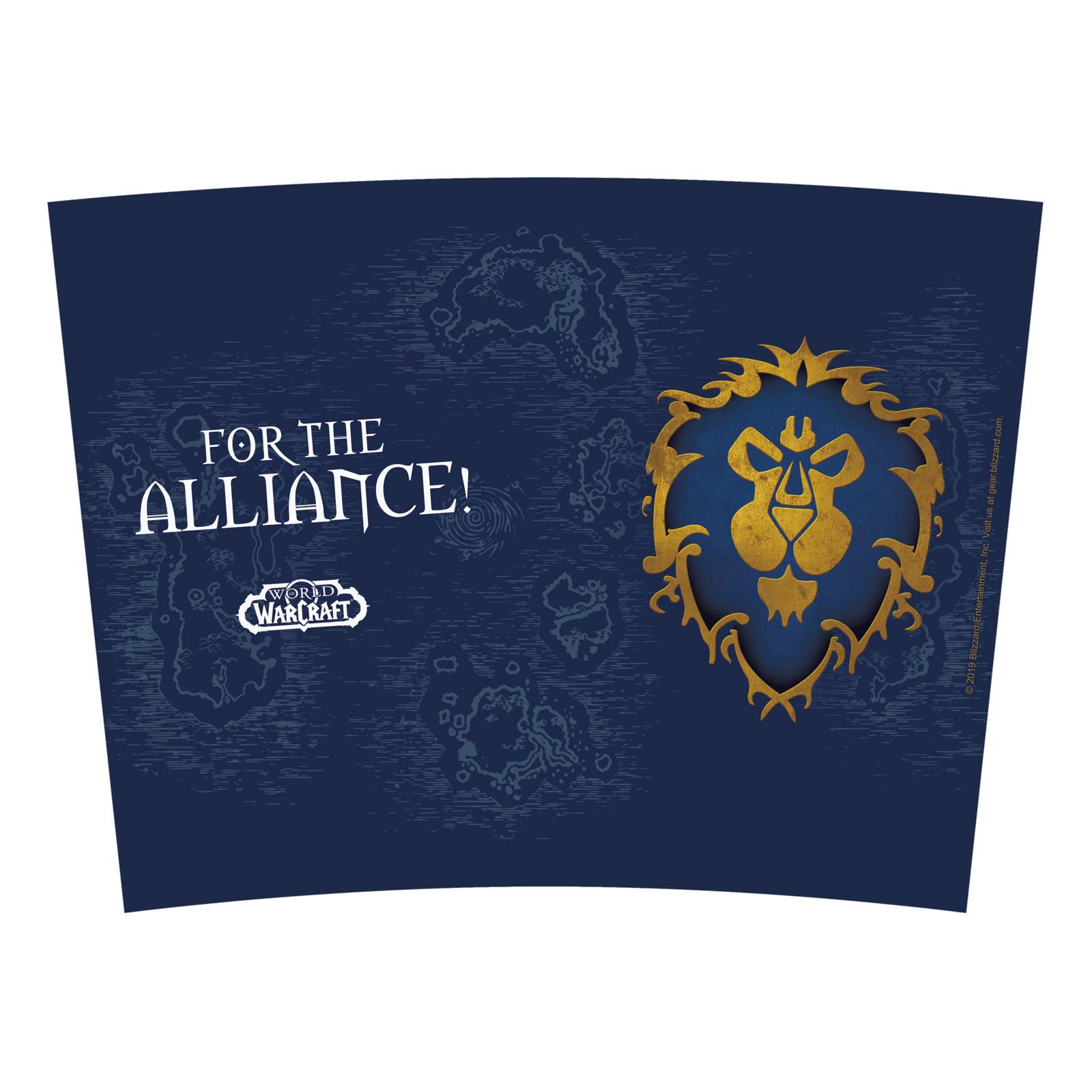 ABYSTYLE World of Warcraft Alliance Travel Mug Holds 12 Fl Oz Video Games Action Home Office Drinkware Accessorie Merch Gift