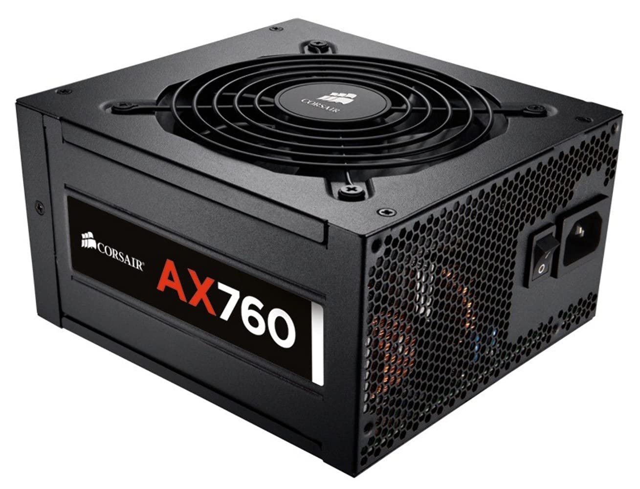 CORSAIR AX Series, AX760, 760 Watt, 80+ Platinum Certified, Fully Modular Power Supply
