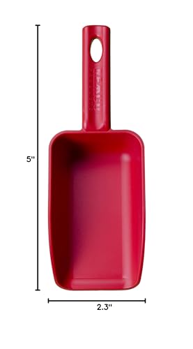 44e Open Top Popcorn Boxes (Pack of 50ct) & Vikan Remco 63004 Color-Coded Plastic Hand Scoop - BPA-Free Food-Safe Kitchen Utensils, Restaurant and Food Service Supplies, 16 oz, Red