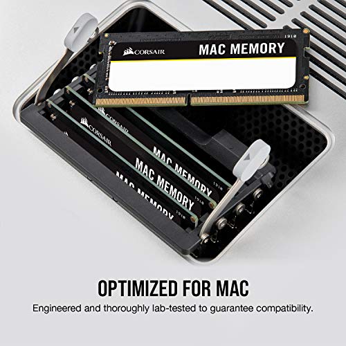 Corsair CMSA8GX3M2A1066C7 Apple 8 GB Dual Channel Kit DDR3 1066 (PC3 8500) 204-Pin DDR3 Laptop SO-DIMM Memory 1.5V, Beige