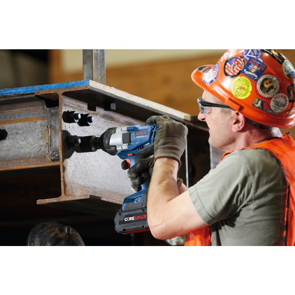 BOSCH GDS18V-770CB14 PROFACTOR™ 18V Connected 3/4 In. Impact Wrench Kit with Friction Ring and Thru-Hole and (1) CORE18V® 8 Ah High Power Battery