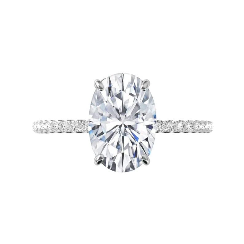 4.80 CT Oval Colorless Moissanite Engagement Ring 925 Sterling Silver, 10K 14K 18K Solid Gold Wedding Band Eternity Solitaire Ring Vintage Antique, Anniversary, Promise Gift Her (moissanite)