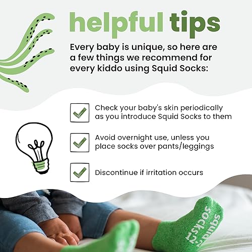 squid socks Viscose from Bamboo Socks | 0-6M, 6-12M, 12-24M, & 2T-3T | Socks that Stay On | As Seen on Shark Tank | Classic