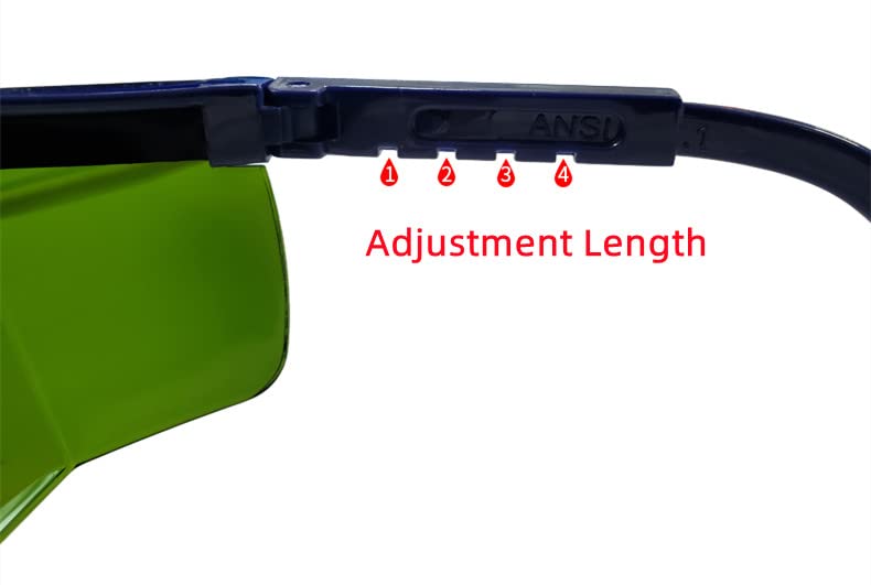 IR 5.0 Welding Safety Glasses, Anti Fog Lens Safety Eyewear Goggles, Adjustable Frames, Scratch-Resistant, Torch Brazing Welding Cutting Soldering Goggles, Helmet, Mask, UV Protection