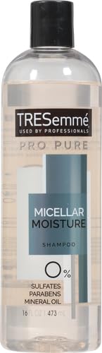 TRESemme Pro Pure Micellar Moisture Shampoo, Paraben and Dye Free, Daily Moisture for Dry, Dull Hair, Unisex, 16 fl oz