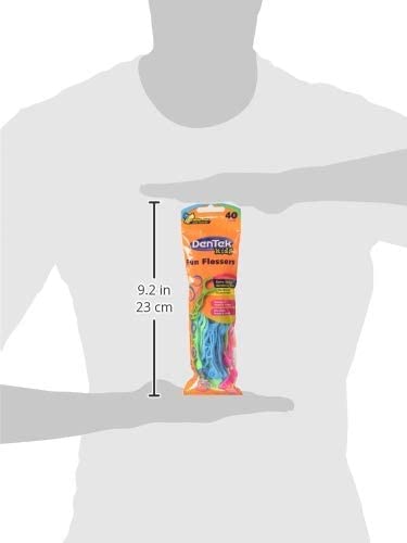 DenTek Kids Fun Flossers Wild Fruit | 75-Count Floss Picks | 2-Pack