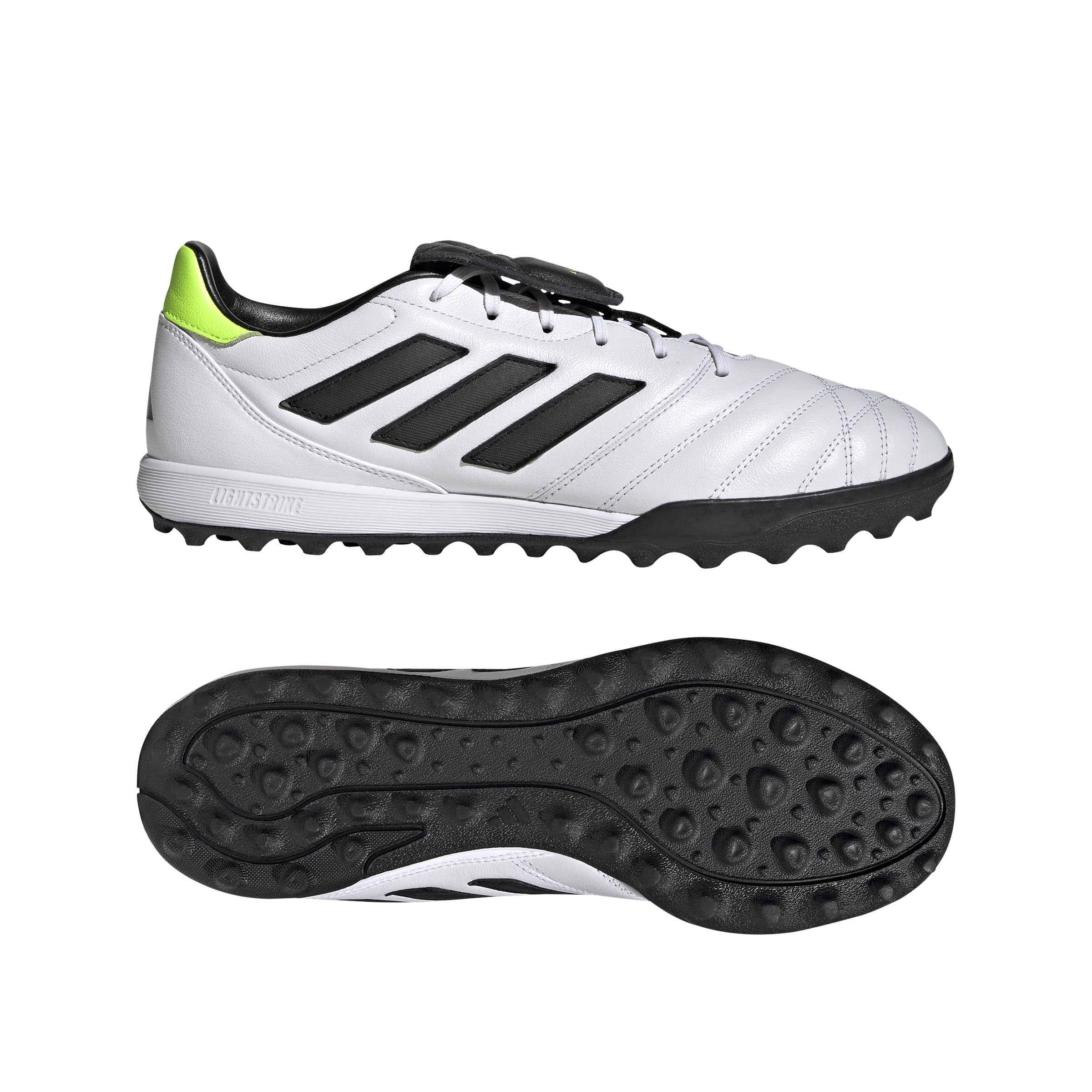 adidas Copa Gloro Turf Soccer Shoes - White Leather Comfort for Turf Soccer, Unisex (US Footwear Size System, Adult, Men, Numeric, Medium, 9.5)