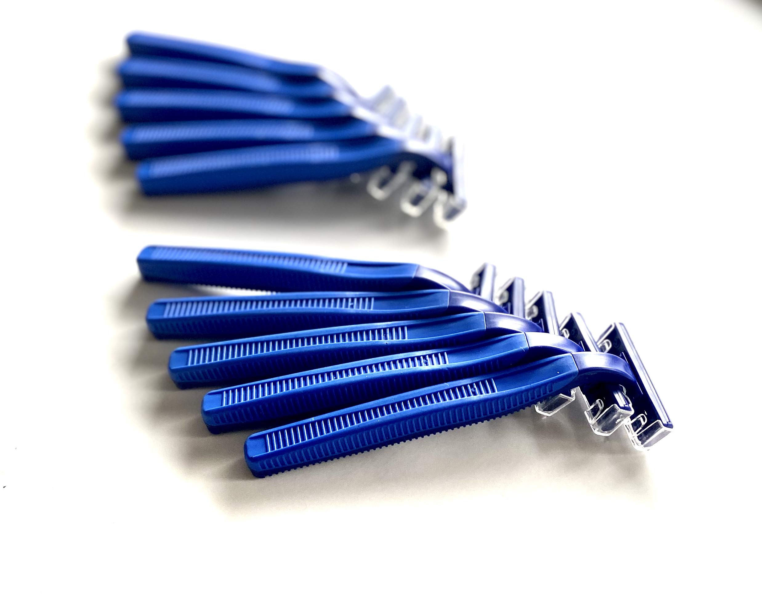 40 Twin Blade Premium Disposable Razors in Bulk - Medical Professional or Home Use