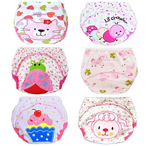 Yealoo 6 Pack Baby Training Pants Toddler for 36 Months Potty Training Underwear Cotton