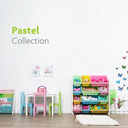 Humble Crew, White/Pastel Kids' Toy Storage Organizer
