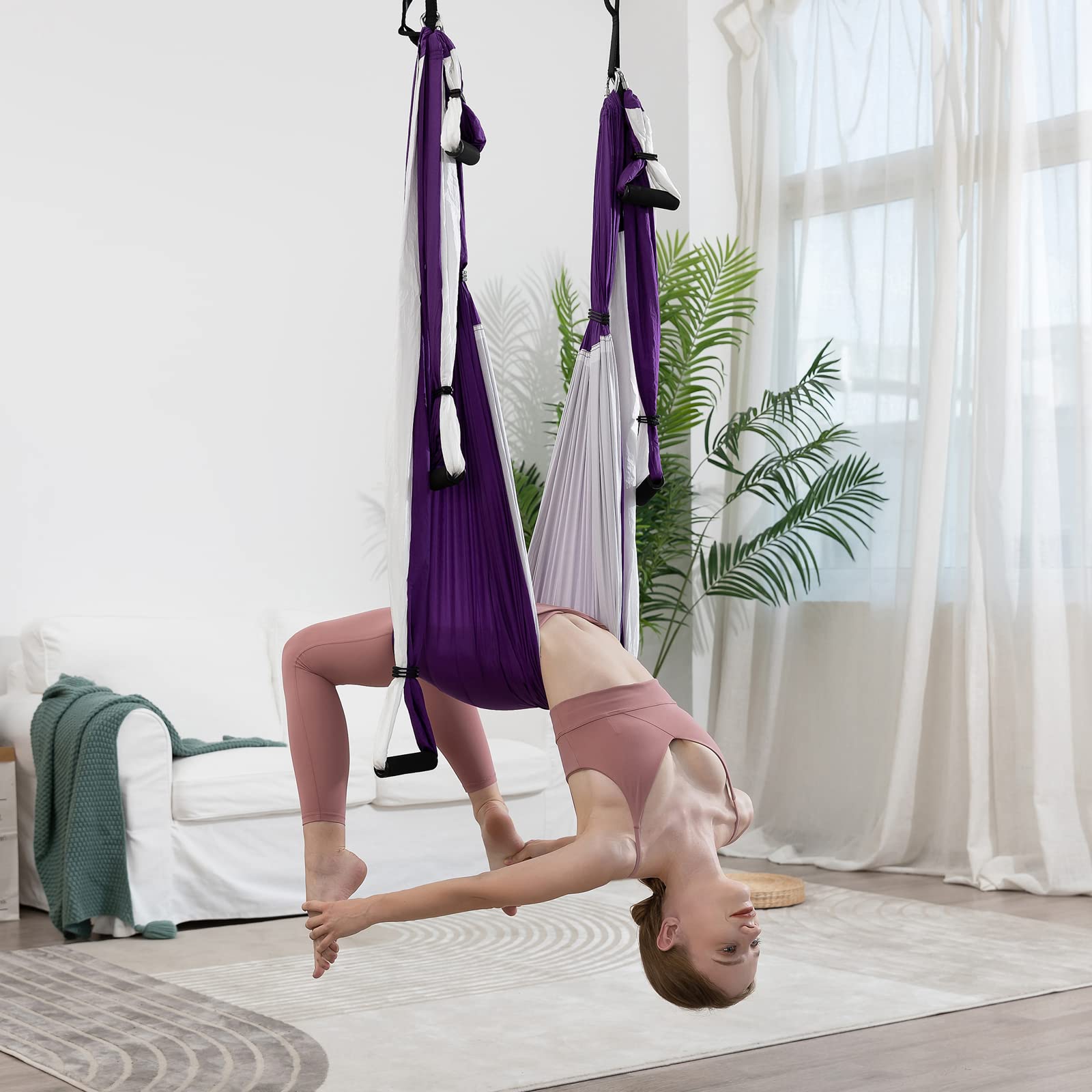 Aerial Yoga Swing Set With Ceiling Mount Accessories Anti Gravity Yoga Swing Kit Hammock Anti Gravity Yoga Swing Kit