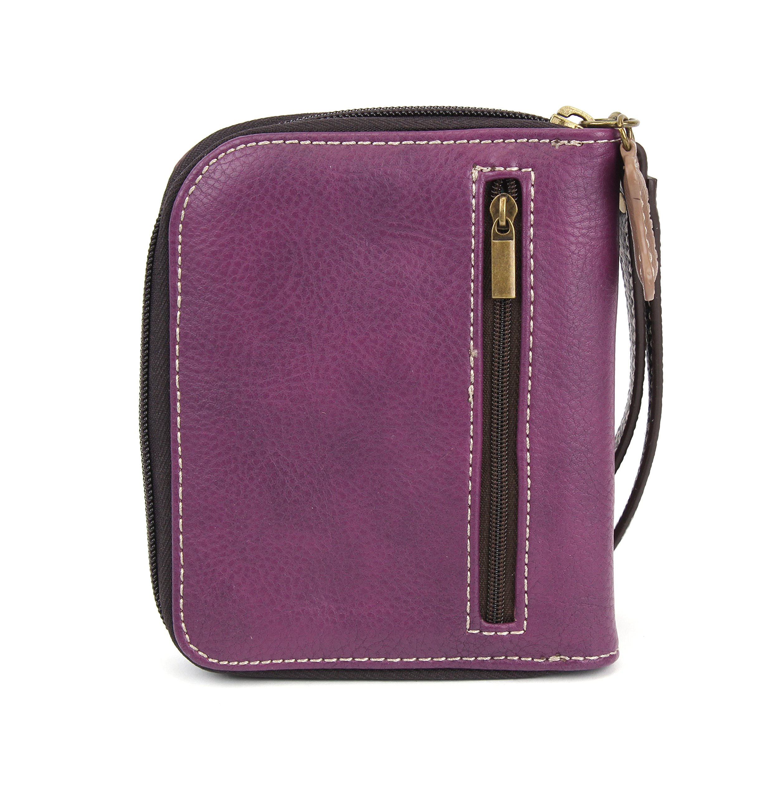 CHALA Large Convertible Shoulder Crossbody Bag Style with Chala Zip Wallet Combo (Black_Boston Terrier Combo)