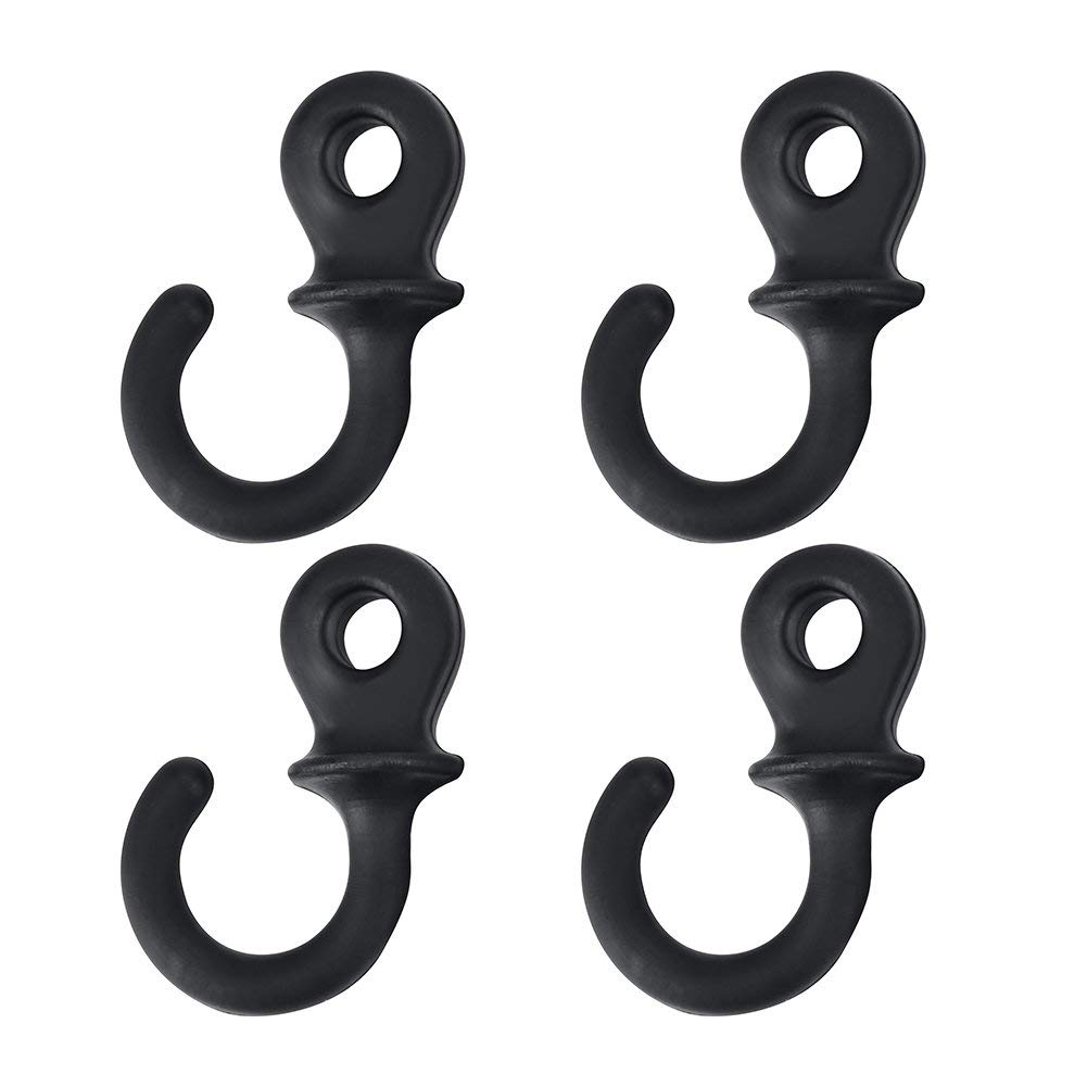 4Pcs Tail Silencers, Rubber Archery String Stabilizer for Compound Bow String Stabilizer Vibration Damper Shock Absorber(Black)