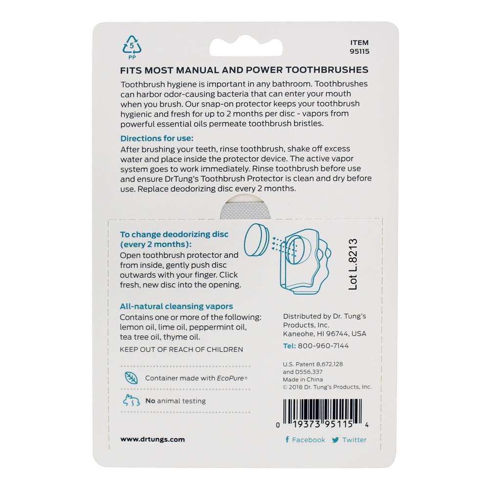 DR. TUNG'S TBRUSH SANITIZER,SNAP-ON, 6/2 PK