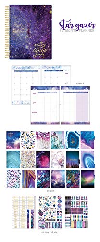 Paper House Productions SET-0010 Stargazer Accessory Bundle-Includes 18 Month Undated Planner 3 Sticker Styles Washi Tape