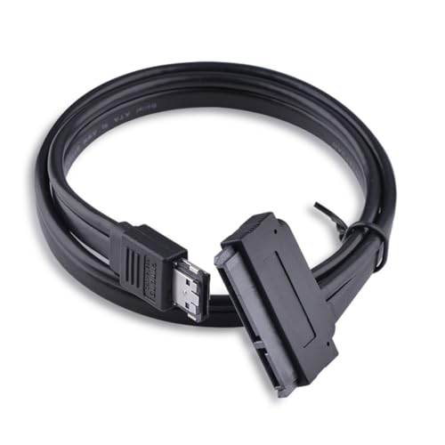 chenyang Power eSATA Cable,Power eSATA to SATA 22Pin Data Transfer Extension Cable Support 5V/12V Power for 2.5"/3.5" Hard Disk Drive 50cm