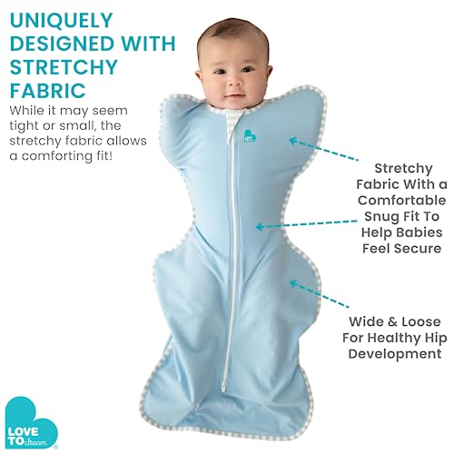 Love To Dream Swaddle UP, Pink, Newborn, 5-8.5 lbs., Dramatically better sleep, Allow baby to sleep in their preferred arms up position for self-soothing, snug fit calms startle reflex
