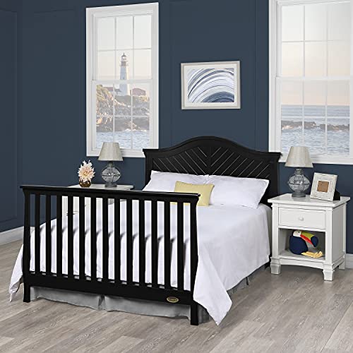 Dream On Me Kaylin 5-in-1 Convertible Crib in Black, Greenguard Gold Certified , 56x31x47 Inch (Pack of 1)