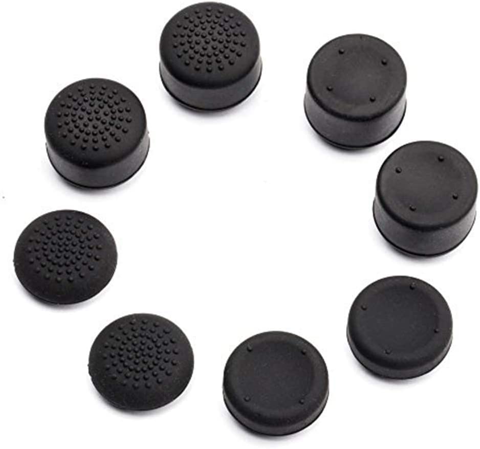 8 Pack Analog Controllers Raised Anti-Slip Thumbstick Grip Thumbstick Joystick Cover for PS5, PS4, PS3, Switch Pro, Xbox one, Xbox 360, Wii U, PS2 Controllers