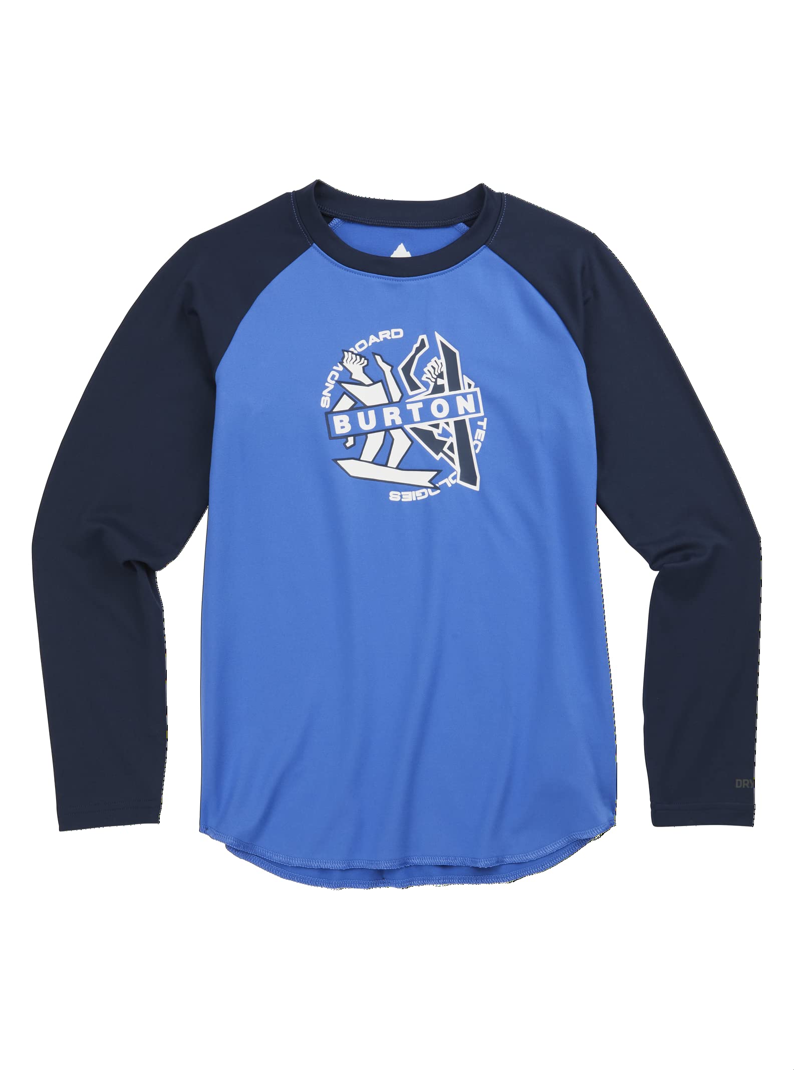 Burton Kids' Standard Base Layer Tech T-Shirt, Dress Blue/Amparo Blue, Small