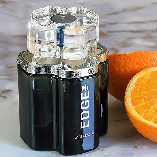 Swiss Arabian Mr EDGE - Luxury Products From Dubai - Long Lasting, Addictive Personal EDP Spray Fragrance - Seductive Signature Aroma - 3.4 Oz