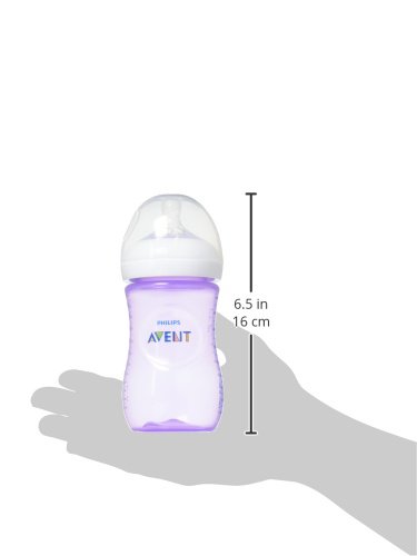 Philips Avent Natural Baby Bottle Purple Gift Set, SCD113/23