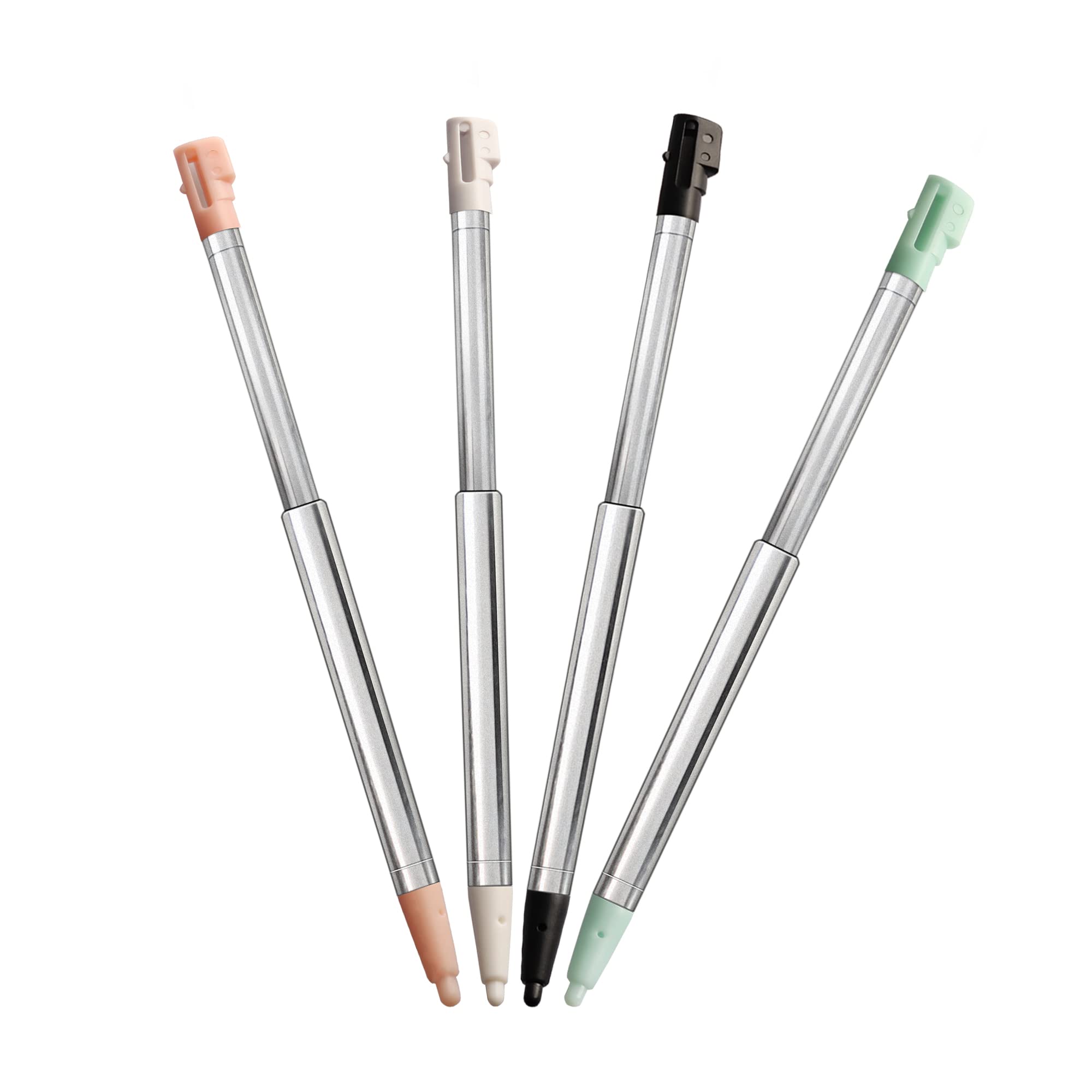 DSi Stylus Pen, Metal Retractable Replacement Stylus Compatible with Nintendo DSi, 4in1 Combo Touch Styli Pen Set Multi Color for NDSi