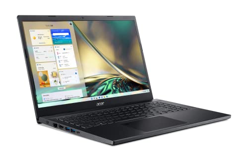 Acer Aspire 7 A715-76-765N Laptop | 15.6" Full HD IPS Display | 12th Gen Intel Core i7-12700H | 8GB DDR4 | 512GB NVMe Gen 4 SSD | Wi-Fi 6 | Thunderbolt 4 | Backlit Keyboard | Fingerprint Reader