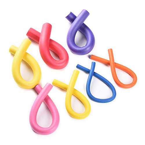 MY LIKE 20-pack 9.5" Twist-Flex Soft Bendy Foam Hair Roller Flexible Curing Rods-Hair Curlers For Long,Medium and Short Hair(Diameter 0.8cm)