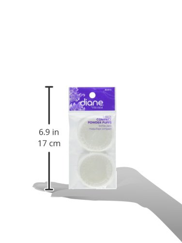 Diane D815 Makeup Cosmetic Puffs for Compacts, Pressed Powders, Setting Powders - 2 Count (Pack of 1)