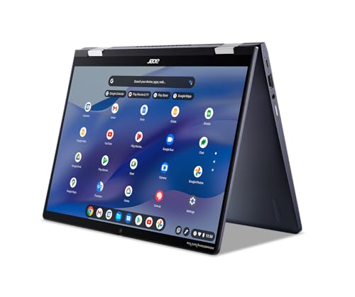 acer Chromebook Spin 714 CP714-1WN-53M9 Laptop Intel Evo Intel Core i5-1235U 14" 1920x1200 IPS Touch Display 8GB LPDDR4X 256GB SSD Wi-Fi 6E FHD MIPI Webcam Backlit Keyboard Chrome OS