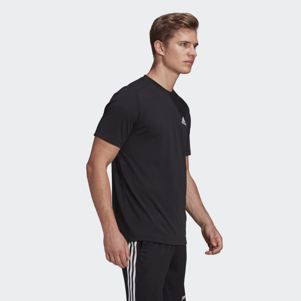 adidas mens FR Tee Black/White X-Large