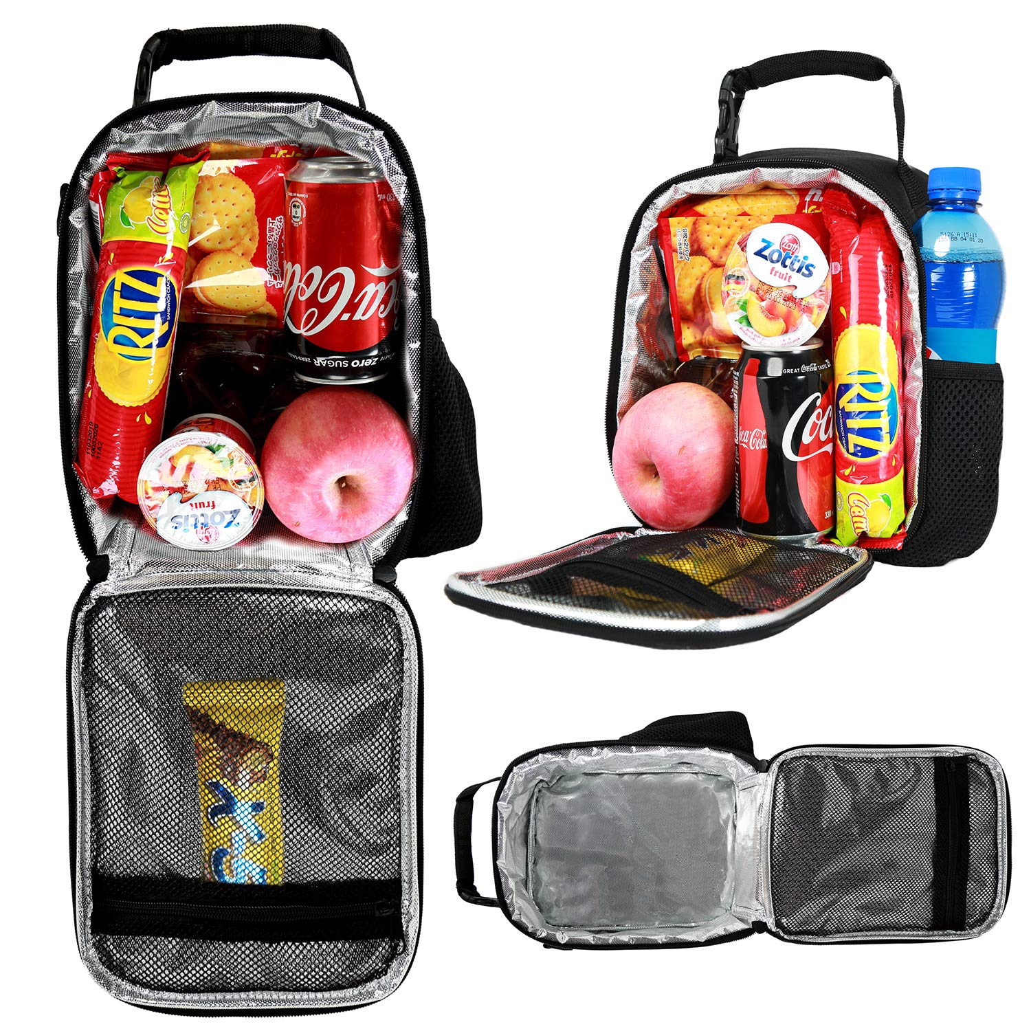 7-mi Kids Football Printed Lunch Box Bag, 5L Capacity, Stylish Design, Made-to-Last Zipper, Cushioned Carrying Strap, Easy to Clean