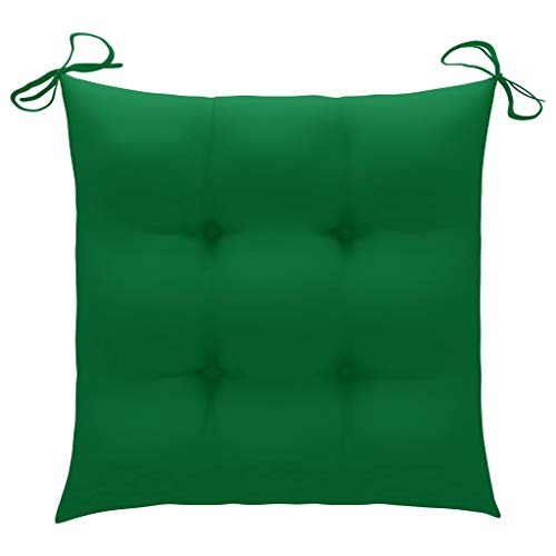 imasay Chair Cushions 2 pcs Green 15.7x15.7 x2.8 Fabric