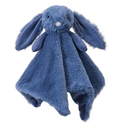 Apricot Lamb Stuffed Animals Navy Blue Bunny Rabbit Security Blanket Infant Nursery Character Blanket Luxury Snuggler Plush Baby Lovey(Navy Blue Bunny, 13 Inches)
