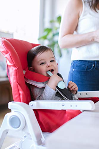 Inglesina Gusto Folding Convertible High Chair For Baby & Toddler Chair With Removable Tray, Cream