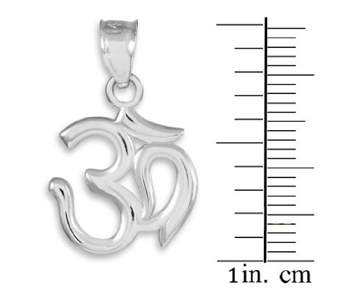 925 Sterling Silver Hindu Meditation Charm Yoga "Om" (Aum) Pendant