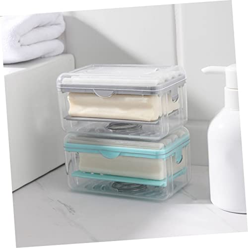 Alipis Box soap Box bar soap Dish soap Dispenser Bag Kitchen soap Dispenser soap bar Holder soap Tray Laundry soap containers Plastic Container pp Multifunction Suitcase Travel