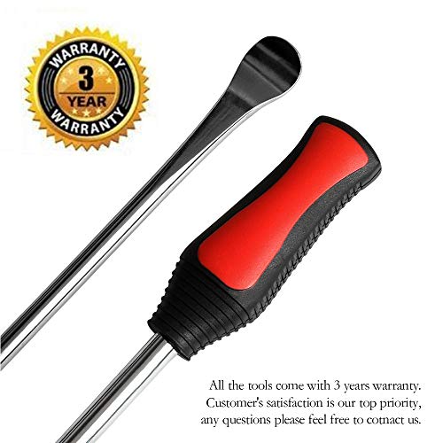 ASOOLL 11.5" ππ’π«π ππ©π¨π¨π§π¬ Motorcycle Tire Changer Tools Bike Tire Iron Levers Repair Kit with 3 Pcs Rim Protectors