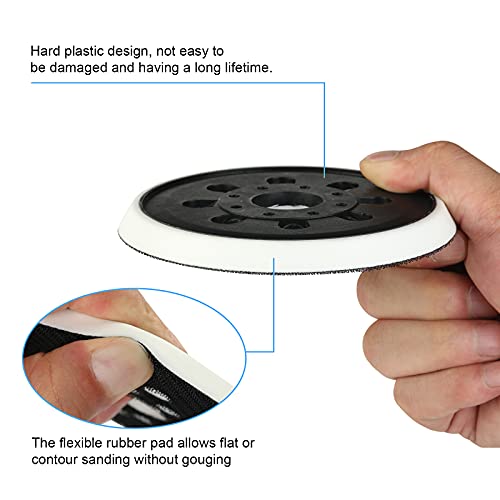 5 Inch Hook & Loop Replacement Orbital Sander Backing Pad for Bosch RS034 RS035 Compatible with Bosch Models ROS10 ROS20 ROS20VS ROS20VSC ROS20VSK (3 Pack)