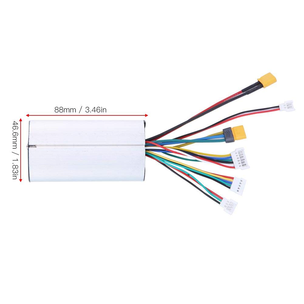5.5inch LED Display Controller Electronic Bike Brake Controller Carbon Fiber Aluminum Alloy Three Piece for E Bike(Controller + Throttle + Brake)