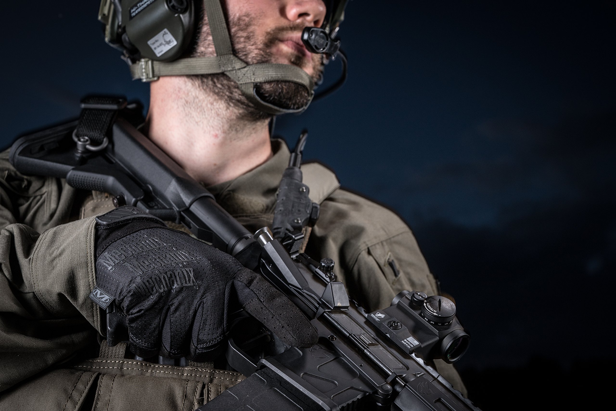 Mechanix Wear: Tactical Specialty Vent Tactical Gloves, Touch Capable, High Dexterity, Gloves for Airsoft, Paintball, and Field Work, Work Gloves for Men (Black, X-Large)