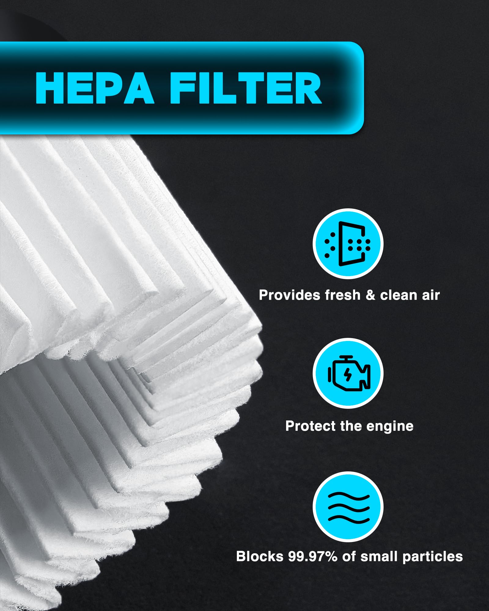 593260 Air Filter for Briggs & Stratton 798452 798339 5432 5432k, 550ex 675exi 725exi Series Engines Model and More