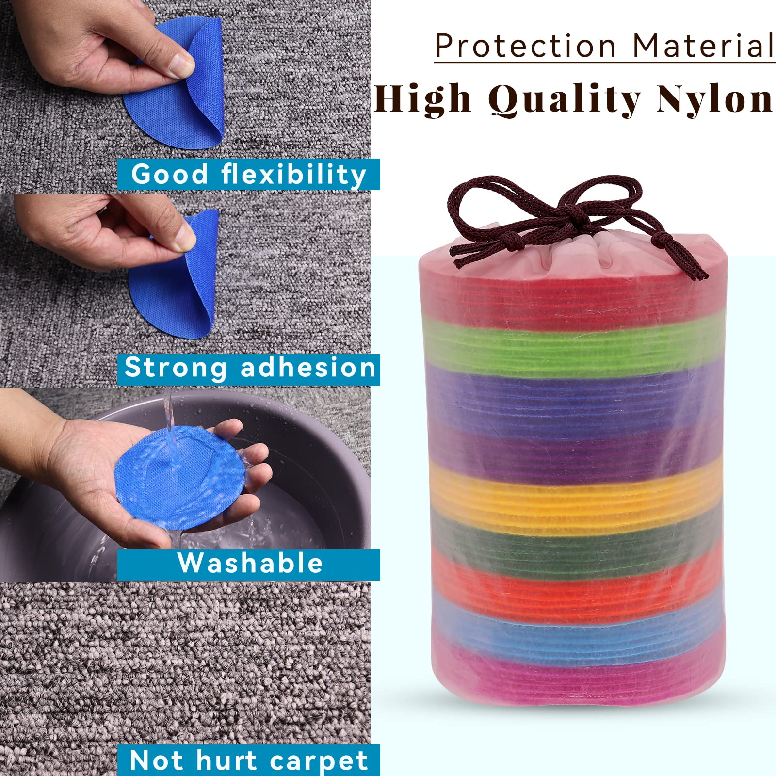 90Pcs Carpet Markers for Classroom Floor Dots Large Carpet Circles for Classroom Gym Kids Decoration Elementary School Teacher Supplies