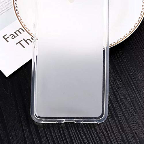 AQGG for Ulefone Note 6 [6.10 In ] Case, Soft Silicone Bumper Shell Transparent Flexible Rubber Phone Protective Cases TPU Cover for Ulefone Note 6 -Fresh Flowers, (6.10 inches)