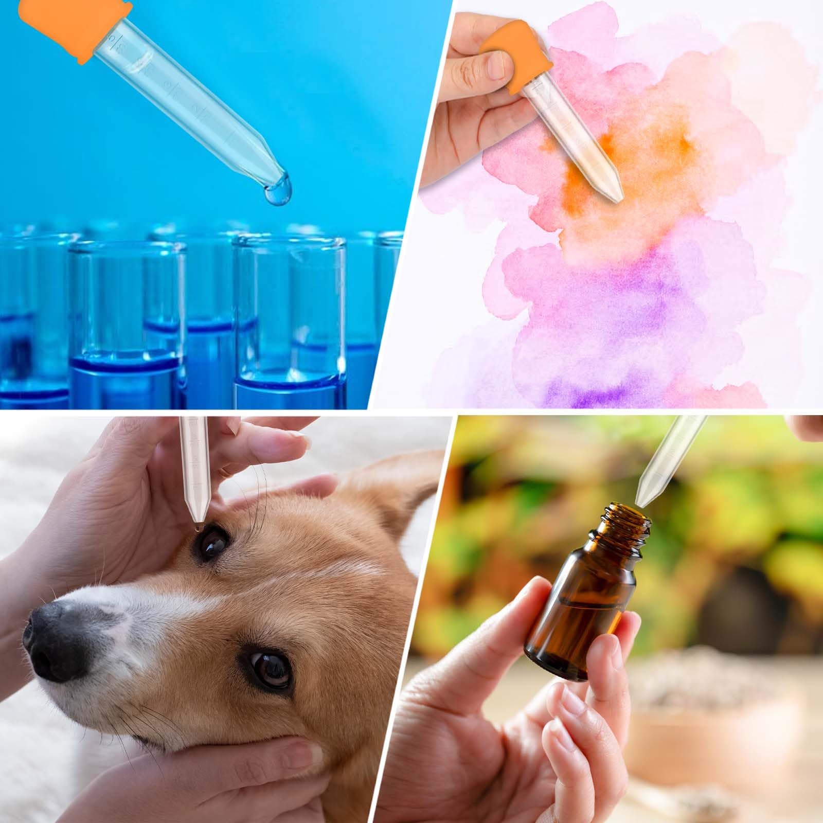 8 PCS Liquid Droppers, 5ml Pipettes Dropper Clear Medicine Dropper Silicone Pipettes Transfer Eyedropper with Bulb Tip for Crafts, Kitchen Gummy Making,Gelatin Maker,Industrial Science,Crafts Projects