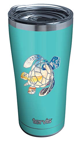 Tervis Turtle Sunset Triple Walled Insulated Tumbler Travel Cup Keeps Drinks Cold & Hot, 20oz Legacy, Stainless Steel