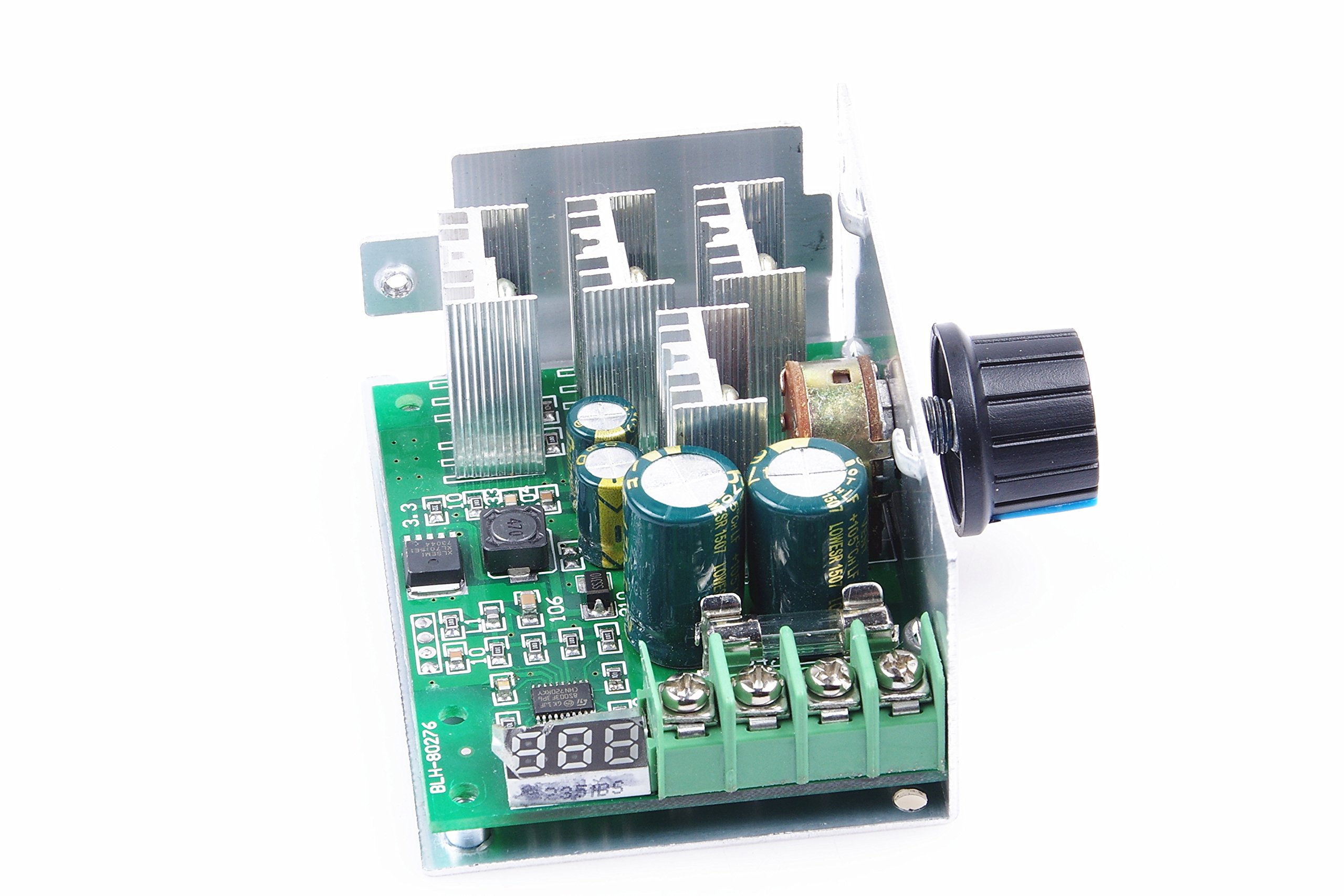 KNACRO Digital Tachometer PWM DC Motor Speed Controller 30A DC 6V 12V 24V 36V 48V 60V (6V - 60V) Max Power 1200W Promise Electronic Motor Switch